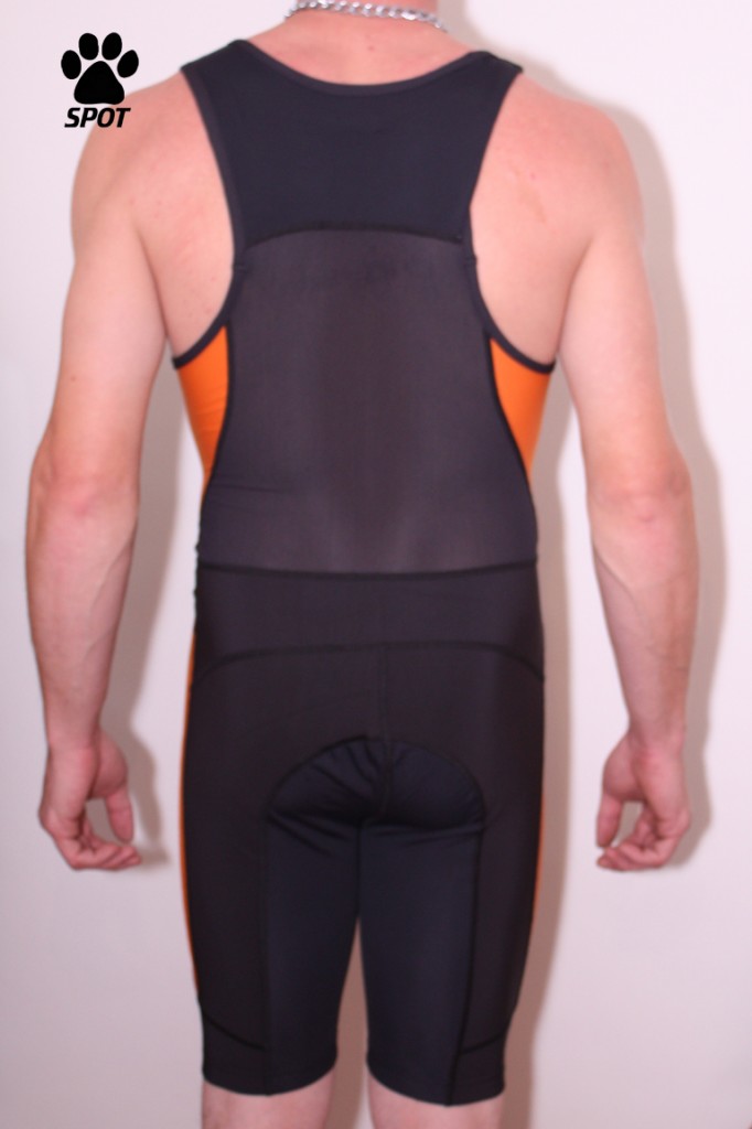 Black Orange Asics Sprint Suit | ZentaiSpot